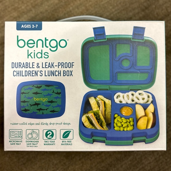 Bentgo | Other | Nwt Bentgo Kids Lunch Box Shark Pattern | Poshmark